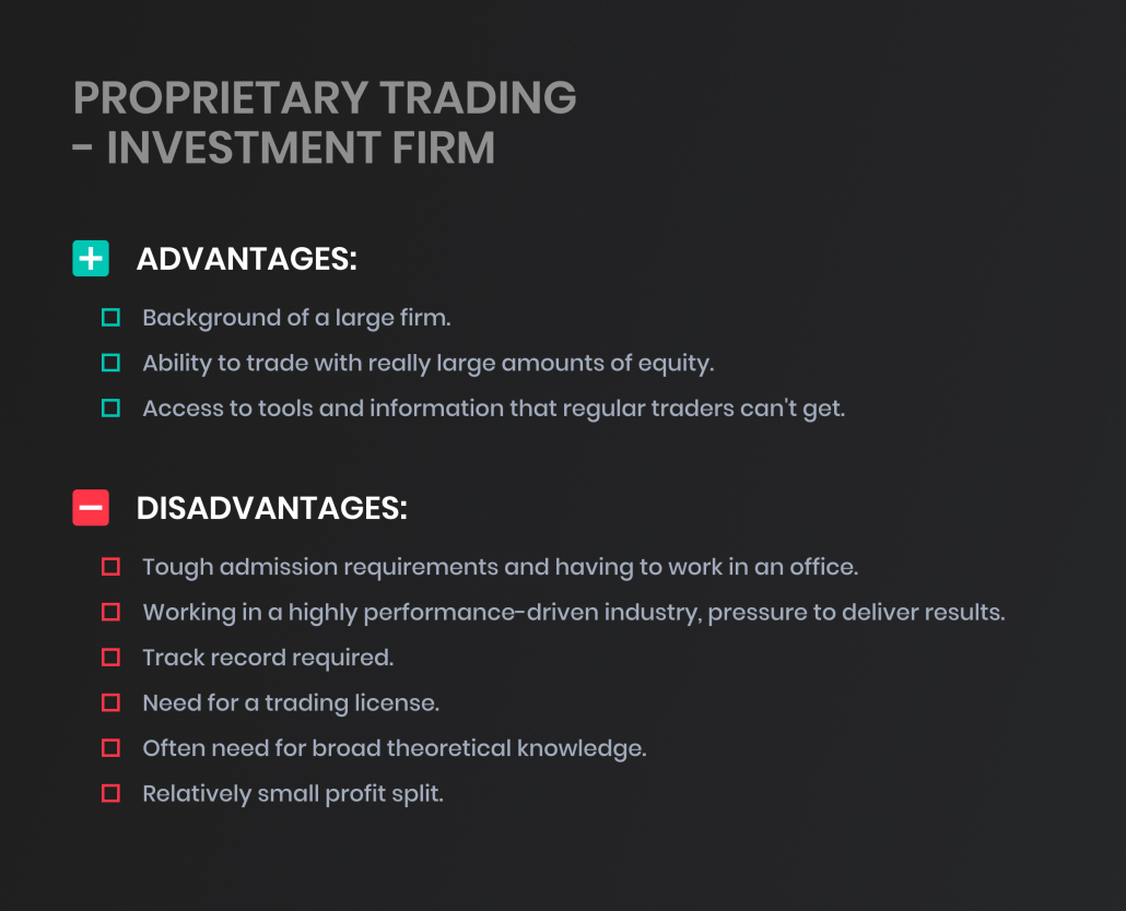 Proprietary trading vs modern prop trading